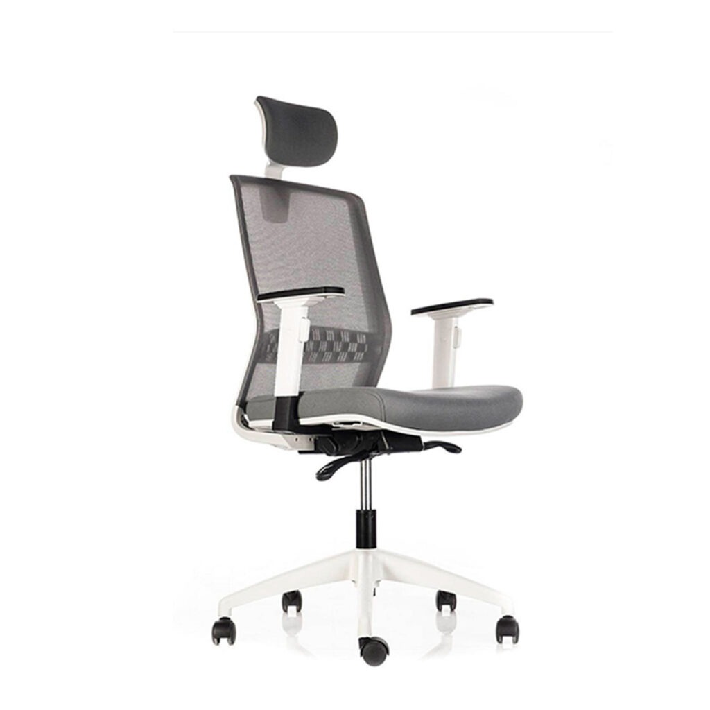 Silla Semi Ejecutiva Bossed Blanca – OFIX